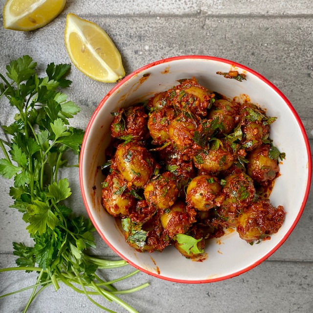 Spicy Harissa Olives – Erin Eats